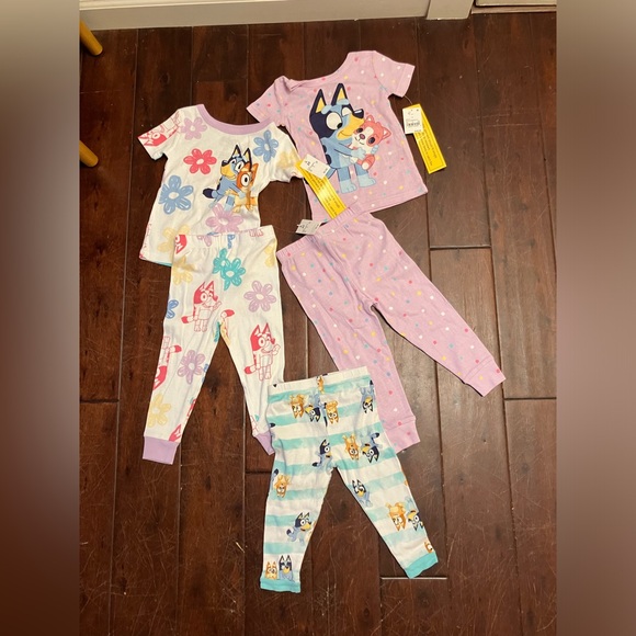 Bluey | Pajamas | Bundle Of Bluey Pajamas Nwt Used 2t | Poshmark